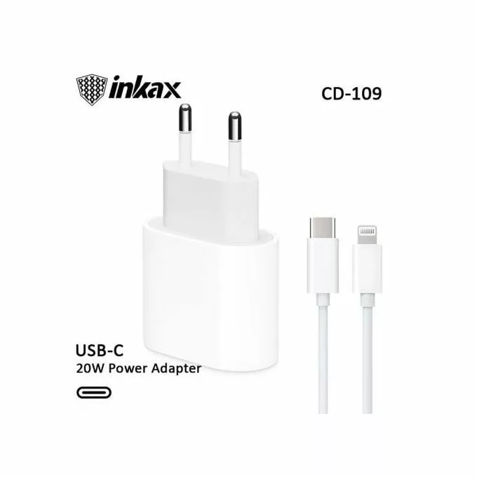 Inkax Chargeur rapide USB Type-C PD 20W compatible avec iPhone 13 Pro ...