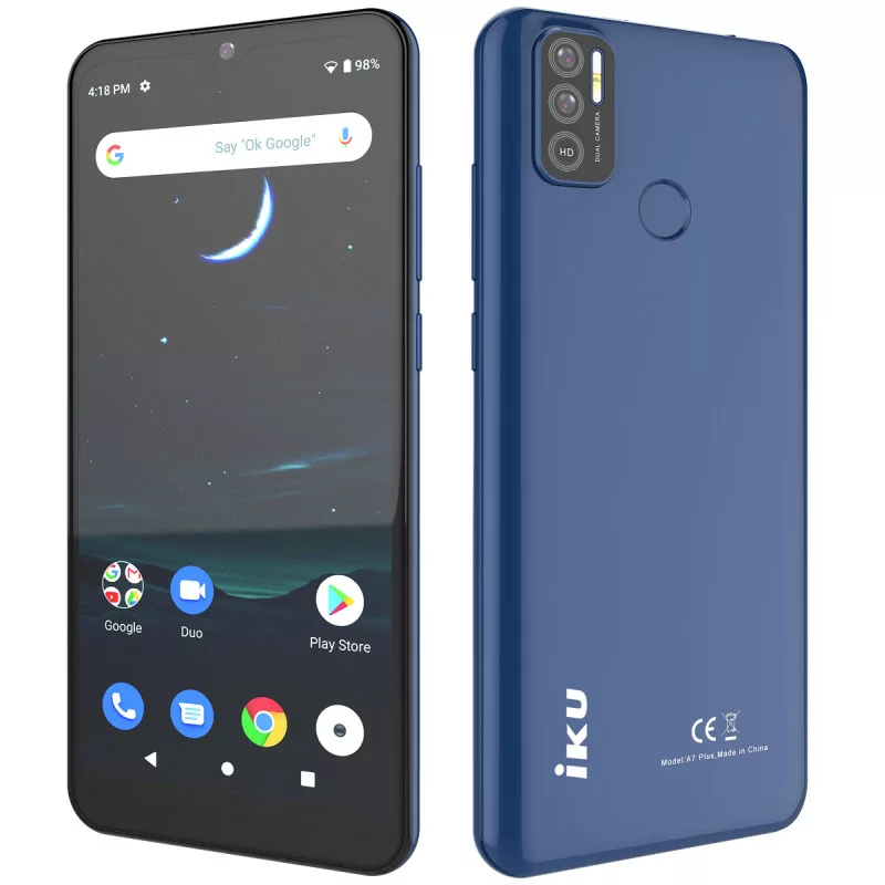 SMARTPHONE IKU A7 PLUS 2GO 16GO BLEU | SS Tech